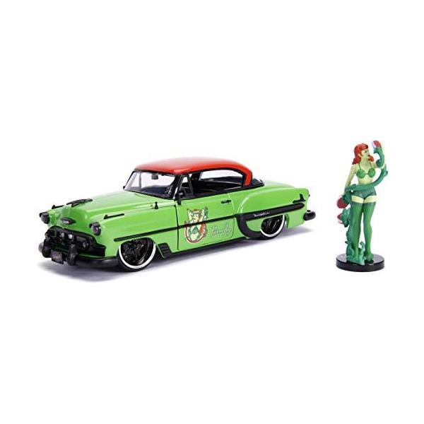 ジャダトイズ ミニカー ダイキャスト アメリカ 30455 Jada Toys DC Comics Bombshells Poison Ivy &amp; 1953 Chevy Bel Air Die-cast Car, 1:24 Scal...