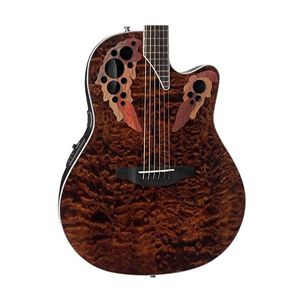 オベーション アコースティックギター 海外直輸入 CE48P-TGE Ovation Celebrity Elite Plus Quilted Maple Top Acoustic-Electric Guitar, Tiger Eye海外限...