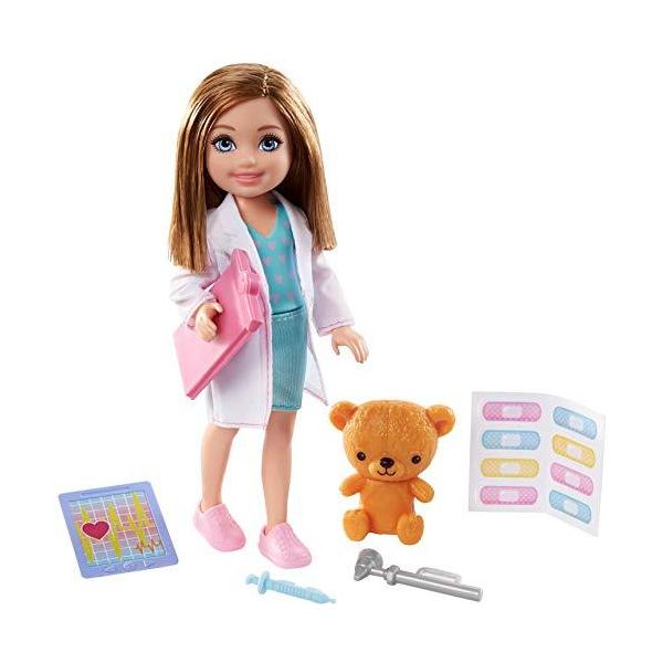 バービー バービー人形 GTN88 Barbie Playset with Brunette Chelsea Can Be Doctor Doll &amp; Accessories Including Clipboard, Medical...