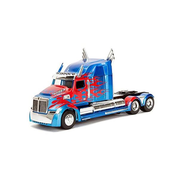 ジャダトイズ ミニカー ダイキャスト アメリカ 98403 Jada Transformers The Last Knight 1:24 Optimus Prime Die-Cast Car w/Robot on Chassis, Toys...
