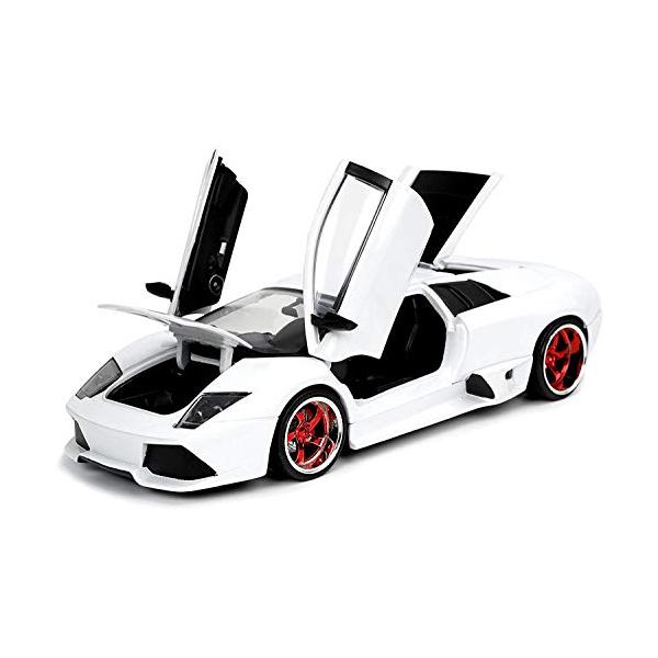 ジャダトイズ ミニカー ダイキャスト アメリカ 32570 Jada Toys Hyperspec 1:24 Lamborghini Murci?lago LP460 Die-cast Car Pearl White, Toys for K...