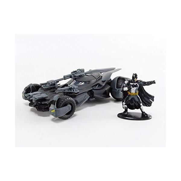 ジャダトイズ ミニカー ダイキャスト アメリカ JA31706 Jada Toys DC Comics Justice League Batman &amp; Batmobile 1:32 Die - Cast Vehicle with F...