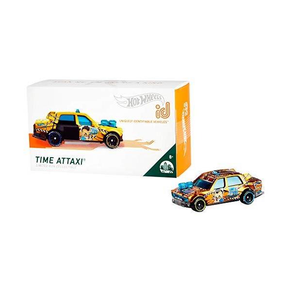 ホットウィール マテル ミニカー ホットウイール FXB30 Hot Wheels Toy Car,1:64 Scale id Time Attaxi Embedded with NFC Chip Uniquely Identifiable...