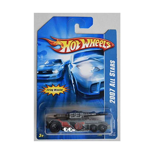 ホットウィール マテル ミニカー ホットウイール l3095-0917h Hot Wheels 1:64 scale die cast 2007 All Stars, gray Invader 142/180海外限定品を迅速輸入！5〜15営...