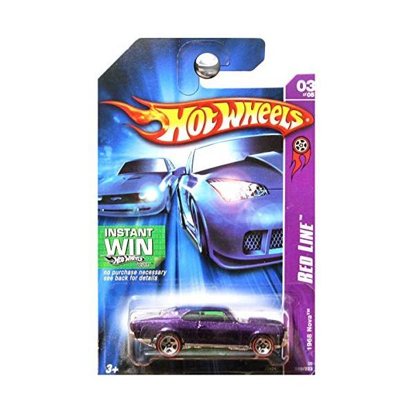 ホットウィール マテル ミニカー ホットウイール  Hot Wheels Mattel 2007 1:64 Scale Purple 1968 Nova Red Line Die Cast Car海外限定品を迅速輸入！5〜15営業日にて発送...