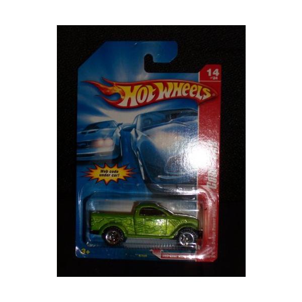 ホットウィール マテル ミニカー ホットウイール 1 Hot Wheels 2007 098 98 Code Car Series 14 of 24 Dodge Power Wagon Green with Flames 1:64 Scal...