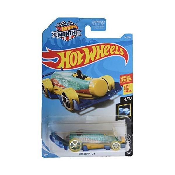 ホットウィール マテル ミニカー ホットウイール  Hot Wheels X-Raycers 4/10 [Blue/Yellow] Carbonator 34/250 2019 Month Card海外限定品を迅速輸入！5〜15営業日にて発...