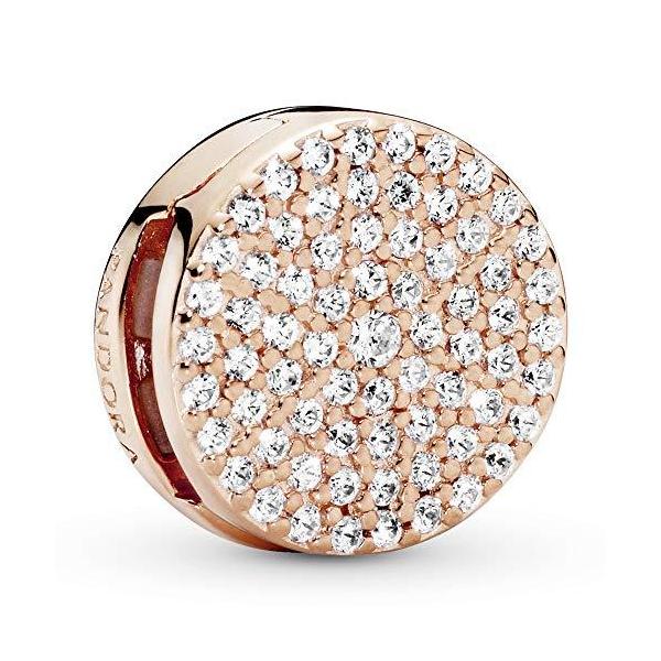 パンドラ ブレスレット チャーム アクセサリー ブランド かわいい おしゃれ デンマーク コペンハーゲン  787583CZ PANDORA Reflexions Round Pav? Clip Charm Bracelet Charm T...