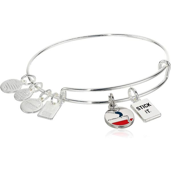 アレックスアンドアニ アメリカ アクセサリー ブランド かわいい おしゃれ  AS20EBUS05SS Alex and ANI Collaborations Expandable Bangle for Women, Team USA Gy...