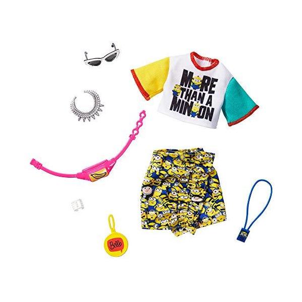 バービー バービー人形 着せ替え 衣装 ドレス アウトフィット GJG39 Barbie Storytelling Fashion Pack of Doll Clothes Inspired by Minions: Top, Skirt a...