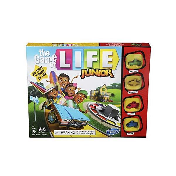 ボードゲーム 英語 アメリカ 海外ゲーム E6678 Hasbro Gaming The Game of Life Junior Board Game for Kids Ages 5 and Up,Game for 2-4 Players海...