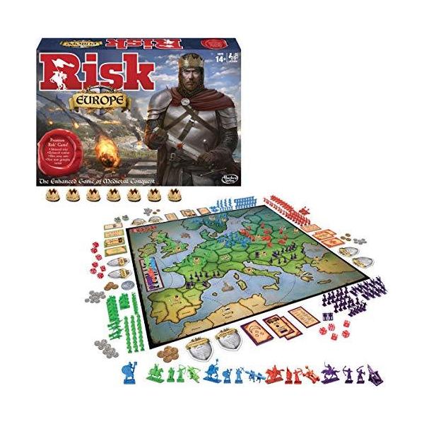 ボードゲーム 英語 アメリカ 海外ゲーム 1232 Risk Europe by Winning Moves Games USA, a Medieval Conquest of Europe Complete with Siege Weap...