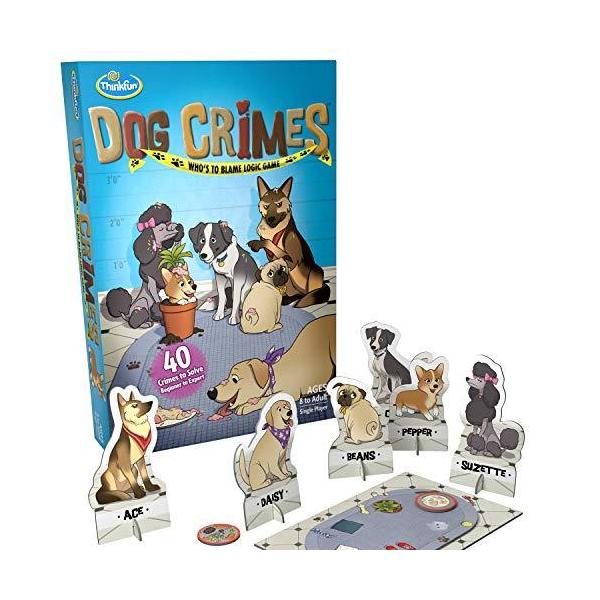 ボードゲーム 英語 アメリカ 海外ゲーム 1552 ThinkFun Dog Crimes Logic Game - Engaging Brainteaser for Kids and Adults | Fun Detective Them...