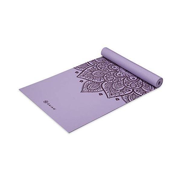 ヨガマット フィットネス 05-63629 Gaiam Yoga Mat Premium Print Non Slip Exercise &amp; Fitness Mat for All Types of Yoga, Pilates &a...