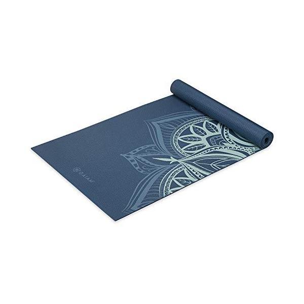 ヨガマット フィットネス 05-63626 Gaiam Yoga Mat Premium Print Non Slip Exercise &amp; Fitness Mat for All Types of Yoga, Pilates &a...