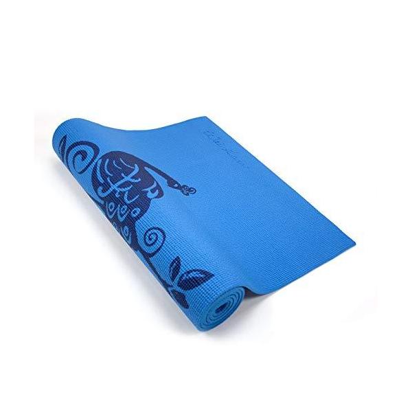 ヨガマット フィットネス 384 Wai Lana Yoga and Pilates Mat (Himalaya, Blue)- 1/4 Inch Extra Thick Non-Slip Stylish, Latex-Free, Ligh...