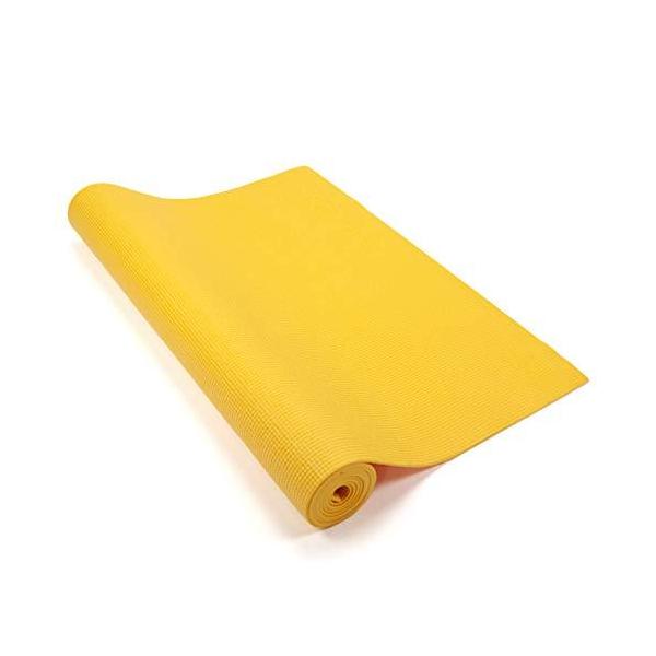 ヨガマット フィットネス 123 Yogi Mat by Wai Lana (Color: Sunshine) - 1/8 inch Thick, Non-slip, Stylish, Latex-Free, Lightweight, Op...