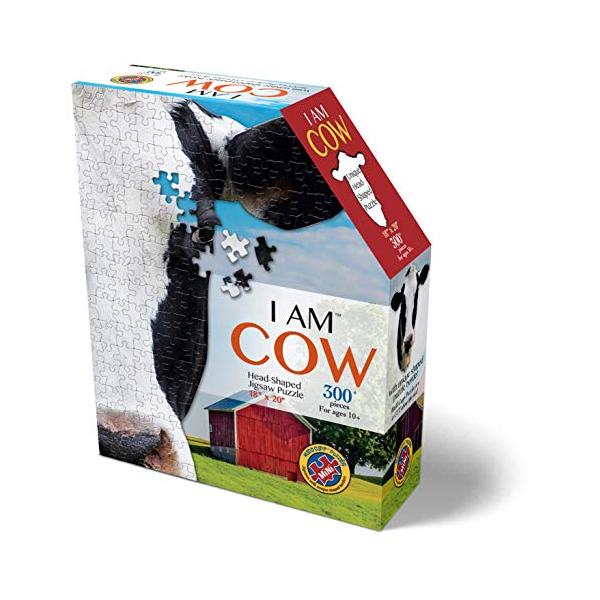 ジグソーパズル 海外製 アメリカ MC6002 Madd Capp Puzzles - I AM Cow - 300 pieces - Animal Shaped Jigsaw Puzzle海外限定品を迅速輸入！5〜15営業日にて発送します...
