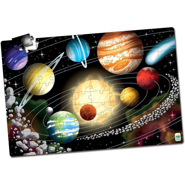 ジグソーパズル 海外製 アメリカ 782545 The Learning Journey Puzzle Doubles Glow in the Dark - Space - 100 Piece Glow in the Dark Presch...