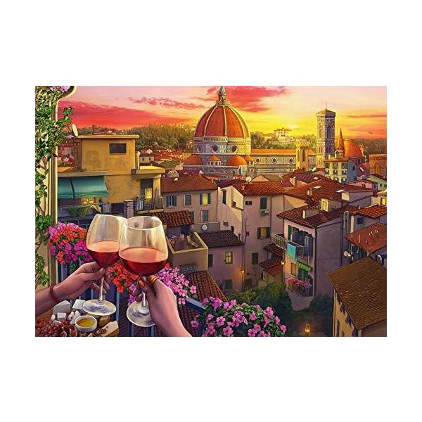 ジグソーパズル 海外製 500ピース 居心地の良いワインテラス 約50x36センチ 絵画・アート Ravensburgerジグソーパズル 海外製 アメリカ 16796 Ravensburger Cozy Wine Terrace - 500...