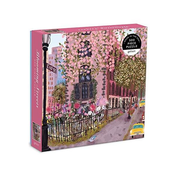 ジグソーパズル 海外製 アメリカ 9780735369306 Blooming Streets 500 Piece Puzzle from Galison - Beautifully Illustrated Jigsaw Puzzle of...