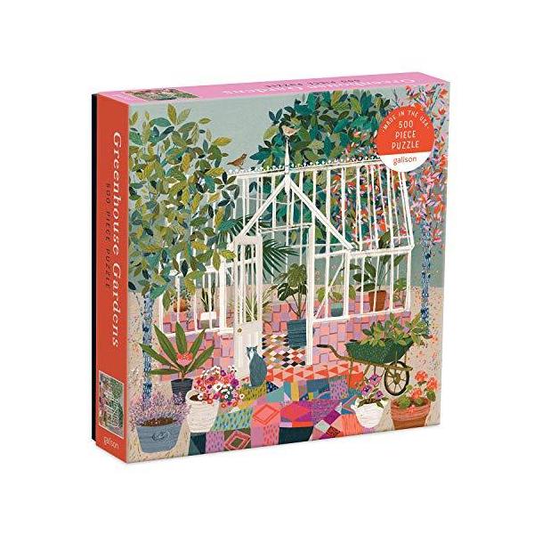 ジグソーパズル 海外製 アメリカ 9780735368590 Galison Greenhouse Gardens 500 Piece Puzzle from Galison - Featuring Colorful Illustratio...