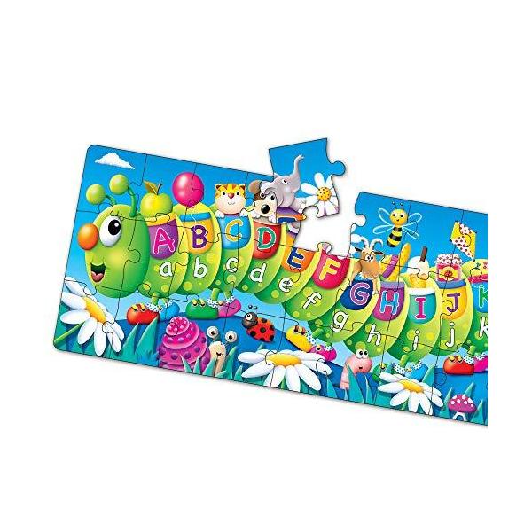 ジグソーパズル 海外製 アメリカ U434536 The Learning Journey Long and Tall Puzzles - ABC Caterpillar - 51 Piece, 5-foot-long Preschool ...