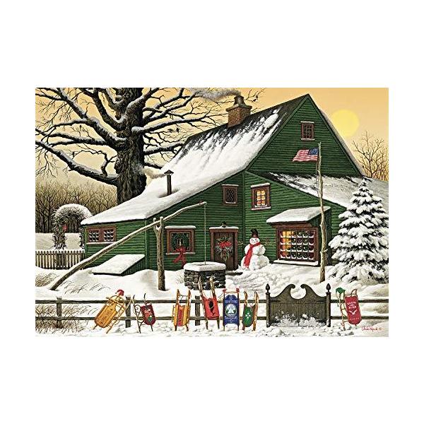 ジグソーパズル 海外製 アメリカ 3722 Buffalo Games - Charles Wysocki - Cocoa Break at the Copperfields - 500 Piece Winter Jigsaw Puzzle...