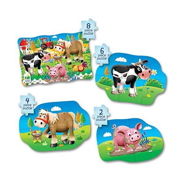 ジグソーパズル 海外製 アメリカ 627419 The Learning Journey: My First Puzzle Sets 4-In-A-Box Farm ? Farm-Themed Puzzle Sets - Education...