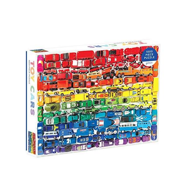 ジグソーパズル 海外製 アメリカ 735360154 Galison 1000 Piece Rainbow Toy Cars Jigsaw Puzzle for Families and Adults, Finished Puzzle is...