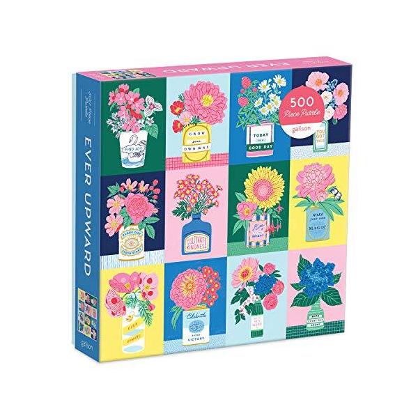 ジグソーパズル 海外製 アメリカ 9780735367562 Galison Ever Upward Jigsaw Puzzle, 500 Pieces, 20” x 20” ? Colorful Jigsaw Puzzle Featuri...