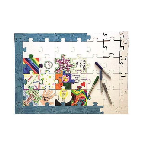 ジグソーパズル 海外製 アメリカ 92401 Hygloss Products Blank Community Puzzle - Fun Group Activity - Great for Parties, Weddings, Class...