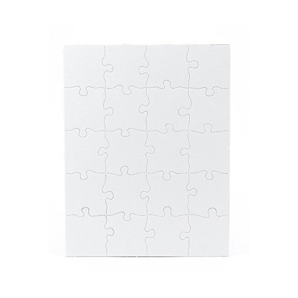 ジグソーパズル 海外製 アメリカ 96411 Hyglos 4 Blank Jigsaw Puzzles with Envelopes ? 10.25 x 13.25 Inch, 20 Pieces Each ? DYI Party inv...