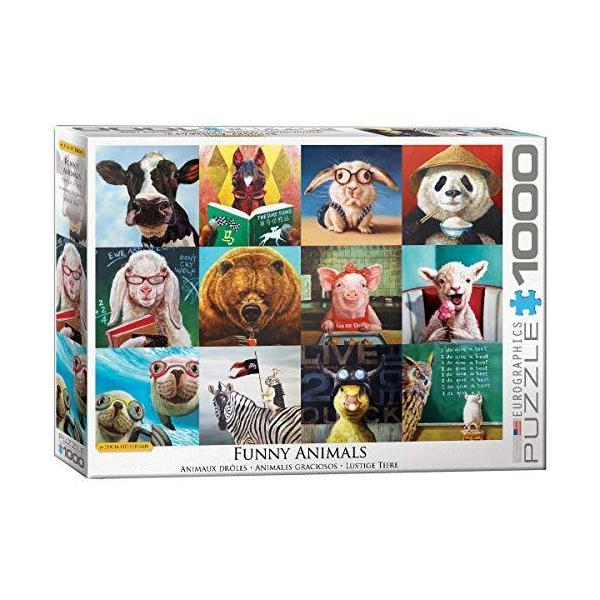 ジグソーパズル 海外製 アメリカ 6000-5624 EuroGraphics Funny Animals by Lucia Heffernan 1000-Piece Puzzle海外限定品を迅速輸入！5〜15営業日にて発送します。型番：6...