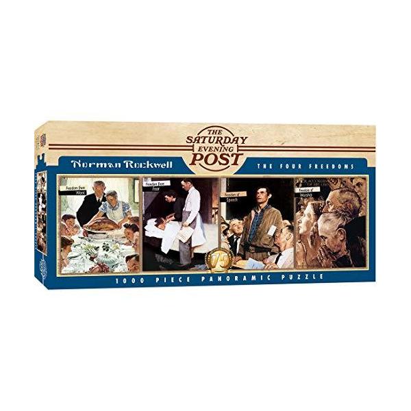 ジグソーパズル 海外製 アメリカ 71817 MasterPieces 1000 Piece Jigsaw Puzzle For Adults, Family, Or Youth- The Four Freedoms by Norman R...