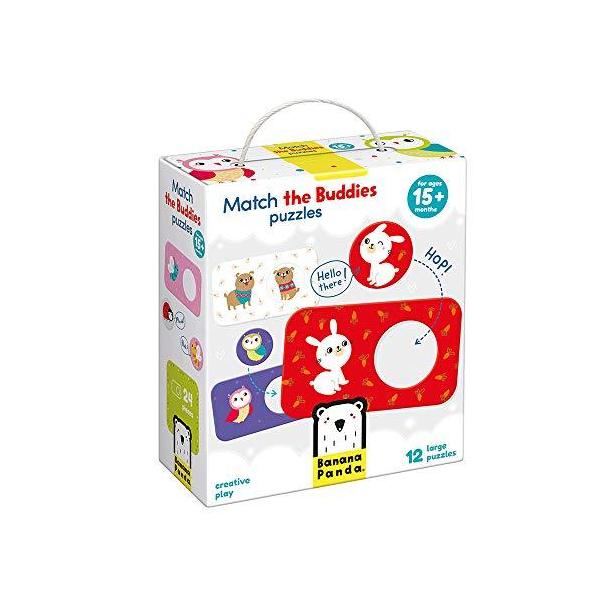 ジグソーパズル 海外製 アメリカ 49030 Banana Panda Match The Buddies Toddler Puzzles - Beginner Puzzles Set &amp; Matching Activity wit...