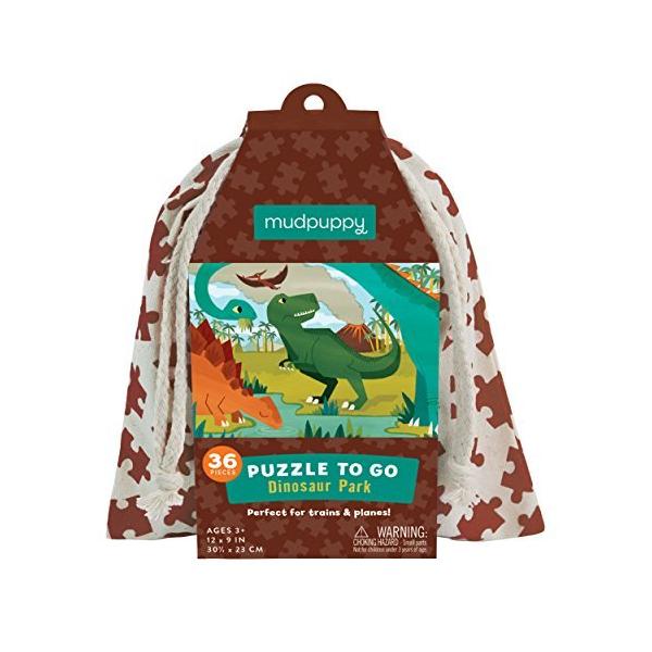 ジグソーパズル 海外製 アメリカ 9780735349957 Mudpuppy Dinosaur Park ? 36 Piece Puzzle To Go Featuring A Vibrant Prehistoric Landscape ...