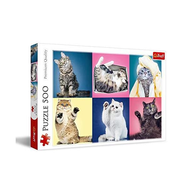 ジグソーパズル 海外製 アメリカ 37377 Trefl Kittens 500 Piece Jigsaw Puzzle Red 19"x13" Print, DIY Jigsaw, Creative Fun, Classic Puzzle...