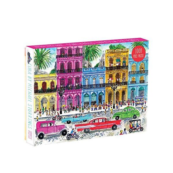 ジグソーパズル 海外製 アメリカ 735355339 Galison Michael Storrings 1000 Piece Cuba Jigsaw Puzzle for Adults and Families, Illustrated ...
