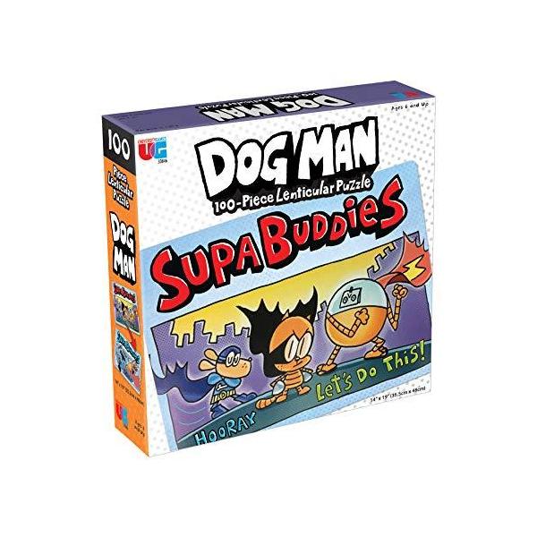 ジグソーパズル 海外製 アメリカ 33846 University Games | Dog Man Supa Buddies Lenticular 100 Piece Puzzle海外限定品を迅速輸入！5〜15営業日にて発送します。型番：3...