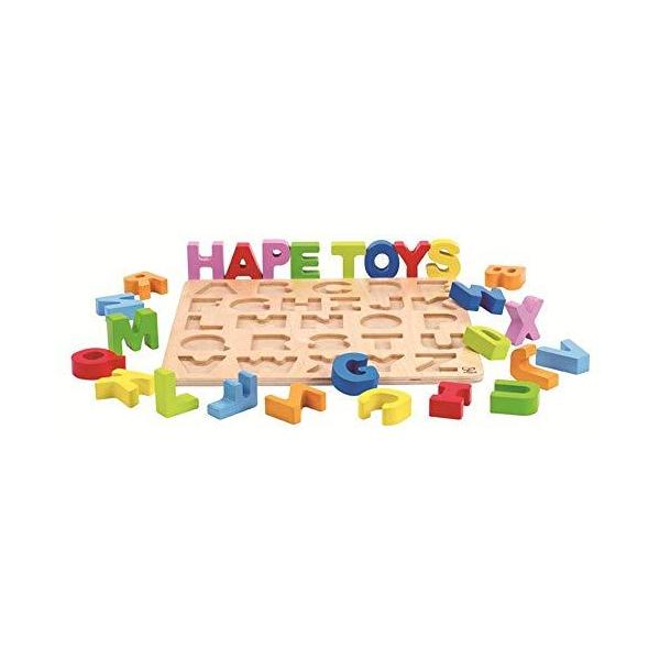 ジグソーパズル 海外製 アメリカ HAP-E1502 Hape Wooden Alphabet Puzzle| Wooden ABC Letters Colorful Educational Learning Puzzle Toy Boar...