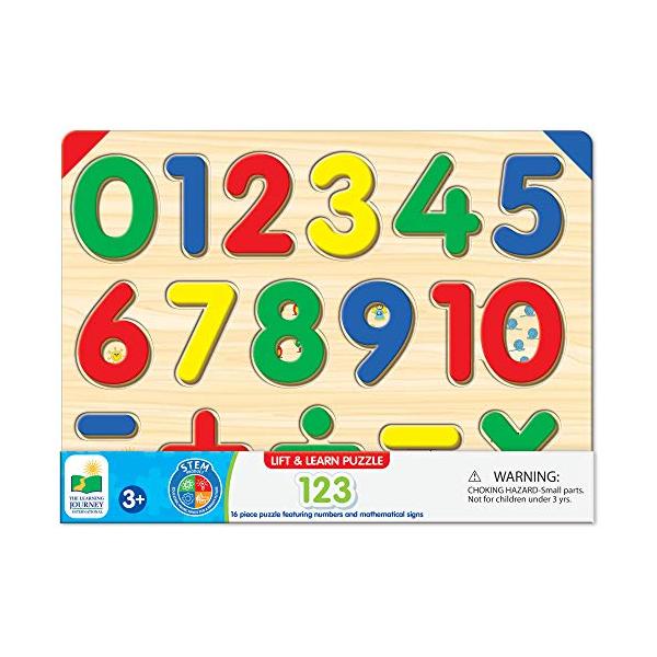 ジグソーパズル 海外製 アメリカ 285275 The Learning Journey: Lift &amp; Learn 123 Number Puzzle - Pictures Underneath Each Piece - Lear...