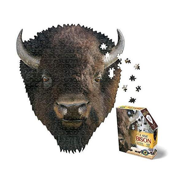 ジグソーパズル 海外製 アメリカ 6015 Madd Capp Puzzles - I AM Bison - 300 Pieces - Animal Shaped Jigsaw Puzzle海外限定品を迅速輸入！5〜15営業日にて発送します...