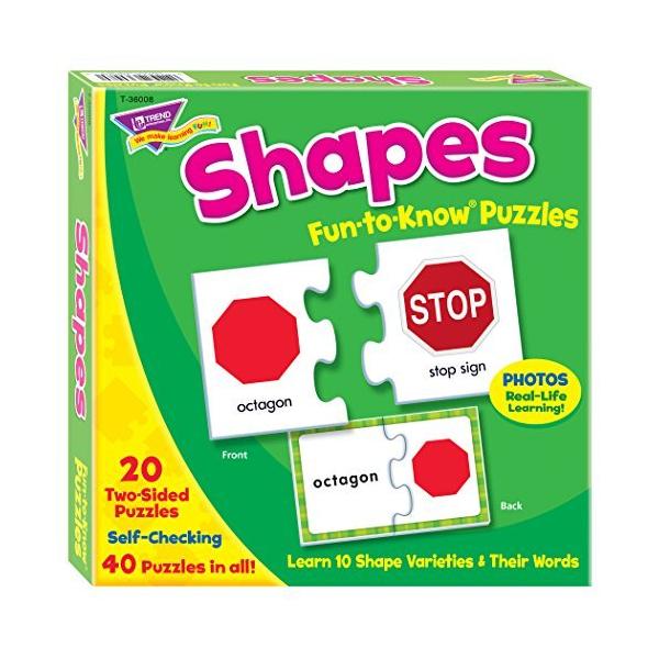 ジグソーパズル 海外製 アメリカ 36008 Trend Enterprises, Inc. T-36008 Shapes Fun-to-Know Puzzles, 40海外限定品を迅速輸入！5〜15営業日にて発送します。型番：36008海...