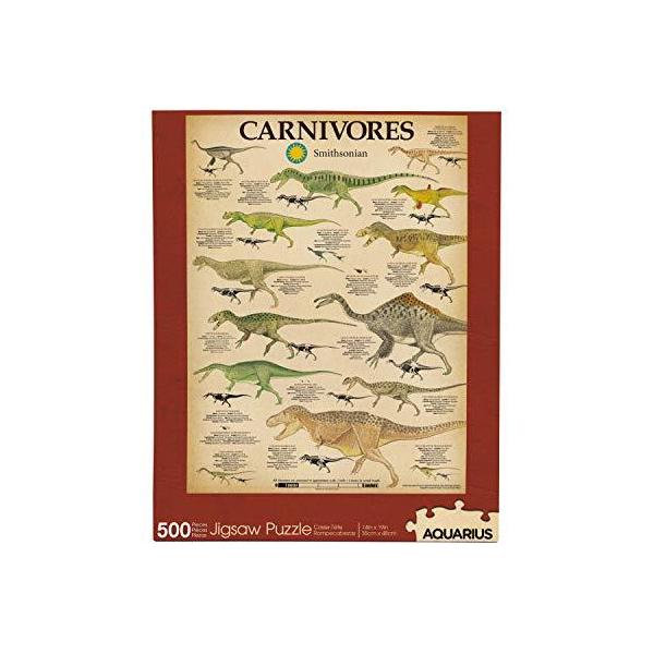 ジグソーパズル 海外製 アメリカ 62212 AQUARIUS Smithsonian Carnivore Dinosaurs Puzzle (500 Piece Jigsaw Puzzle) - Glare Free - Precisio...