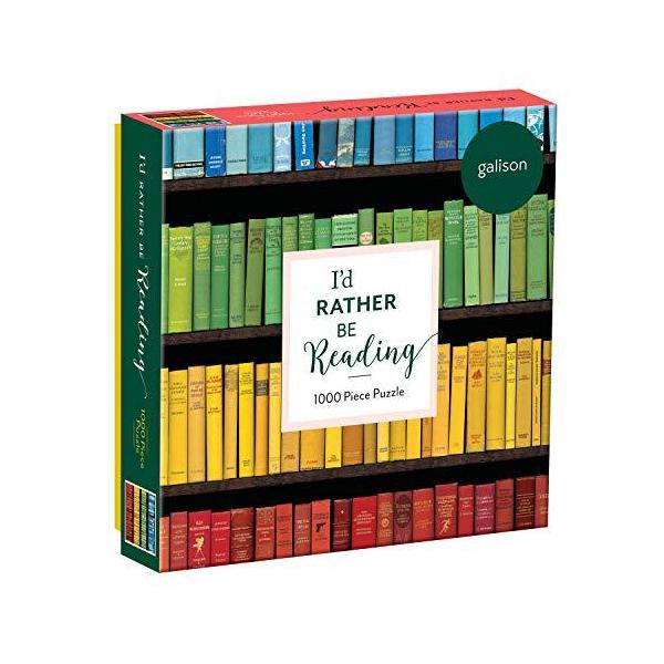 ジグソーパズル 海外製 アメリカ 9780735360532 Galison I'd Rather Be Reading 1000 Piece Jigsaw Puzzle for Adults and Families ? Book Jig...