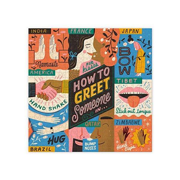 ジグソーパズル 海外製 アメリカ 5274226 Genuine Fred HOW TO GREET SOMEONE by Mary Kate McDevitt, 500 piece puzzle海外限定品を迅速輸入！5〜15営業日にて発送...