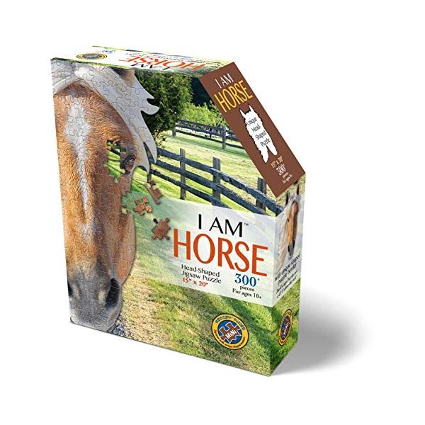 ジグソーパズル 海外製 アメリカ 6006-IAMMHorse Madd Capp Puzzles - I AM Horse - 300 Pieces - Animal Shaped Jigsaw Puzzle海外限定品を迅速輸入！5〜15...