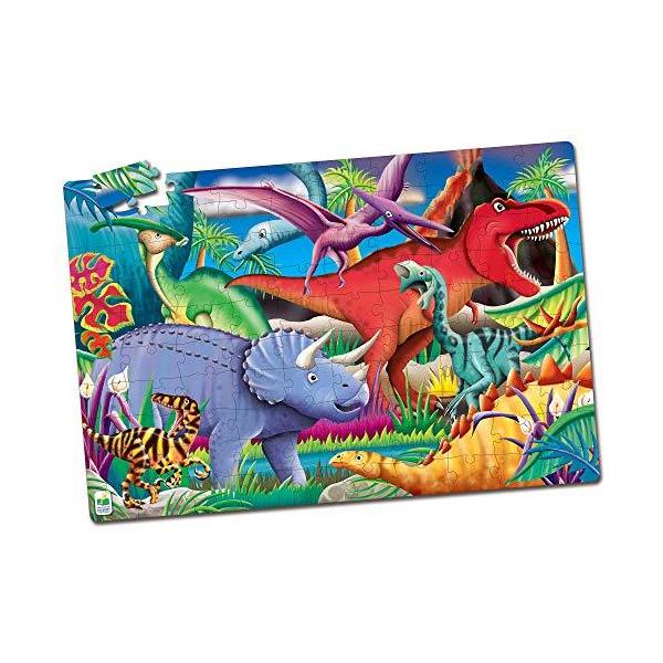 ジグソーパズル 海外製 アメリカ 787533 The Learning Journey Puzzle Doubles Glow in the Dark - Dinos - 100 Piece Glow in the Dark Presch...