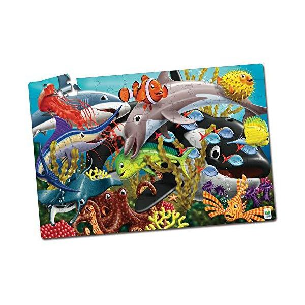 ジグソーパズル 海外製 アメリカ 115220 The Learning Journey Puzzle Doubles Glow in The Dark - Sea Life - 100 Piece Glow in The Dark Pre...